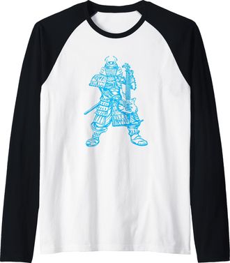 Seembo Samurai spielt Gitarre Lustiger Gitarrist Rockmusiker Raglan