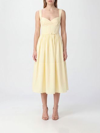 Zimmermann Bustier-Midikleid aus Leinen und Seide mit freien Schultern