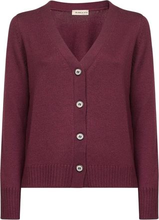 Blanca Vita cardigan boutonné à col v - Rouge
