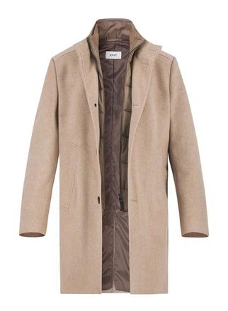 Joop Herren Mantel beige unifarben