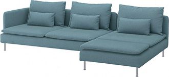 IKEA S&Ouml;DERHAMN 4er-Sofa mit R&eacute;camiere
