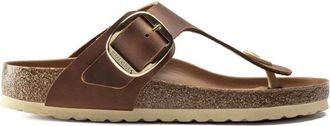 Birkenstock Femme, Chaussures, Brun, Taille: 37 EU Gizeh Big Buckle Regular Fit