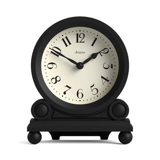 Jones Clocks Maida Vale kaminuhr | Kleine traditionelle schreibtischuhr | Schwarz | H&uuml;bsch und charmant, ideal f&uuml;r kaminsims, b&uuml;cherregal oder nachttisch