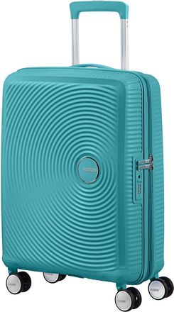 American Tourister Soundbox - Spinner S Erweiterbar Handgepäck, 55 cm, 35.5/41 L, Türkis (Turquoise Tonic)