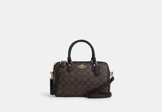 Coach Rowan Satchel Aus Charakteristischem Canvas