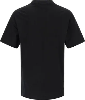 Palm Angels Logo-Print Cotton T-Shirt - Black