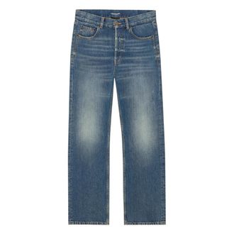 Saint Laurent Loose Straight Mid-Rise Jeans - - Jeans - Herren - Blau - W31
