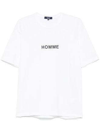 Comme Des Garçons t-shirt à logo imprimé - Blanc