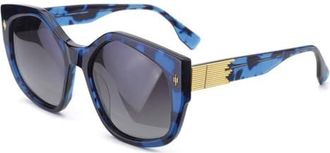 Generic Lunettes de soleil polarisées en acétate pour femme - Transparentes - Vintage - UV400, 3, Taille unique