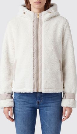 Liu Jo Veste en fausse fourrure &agrave; capuche avec fermeture zipp&eacute;e