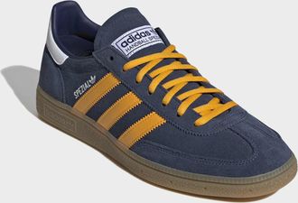 adidas Sneaker ADIDAS PERFORMANCE HANDBALL SPEZIAL, Herren, Gr. 42,5, blau (team navy blau 2, team colleg gold 2, ftwr wei&szlig;), Leder, Schuhe Sneaker, Topselle