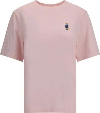 Maison Kitsuné Femme, Tops, Rose, Taille: 40 FR T-shirt Dressed Fox Iconique