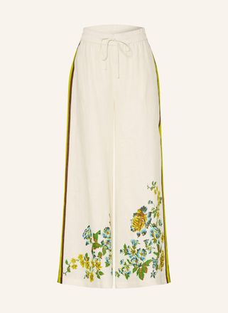 Alemais Al&eacute;mais Leinenhose Phyllis Mit Galonstreifen weiss