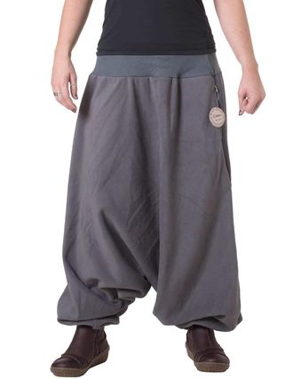 vishes Alternative Bekleidung - Haremshose aus Fleece Einheitsgr&ouml;&szlig;e/Lange Gr&ouml;&szlig;e grau 40-48