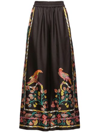La DoubleJ pantalon palazzo &agrave; taille haute - Noir