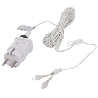 Guru Shop LED Beleuchtungsset F&uuml;r Au&szlig;ensterne, Au&szlig;enleuchten, Papiersterne 7m - Set 4 mit Transformator 2,4W, 700x4x4 cm