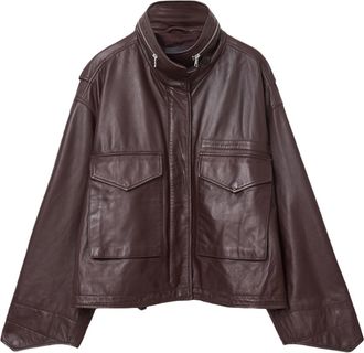 AllSaints AllSaints Clay Leather Jacket Size XS