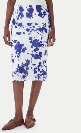 Calvin Klein Midirock LV044F608G Wei&szlig; Regular Fit
