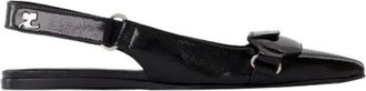 Courr&egrave;ges Femme, Chaussures, Noir, Taille: 37 EU Cuir chaussures-plates