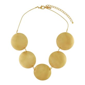 Dansk Copenhagen Short Orbit Necklace - Femme - Accessoires - Jaune - Taille: ONE Size