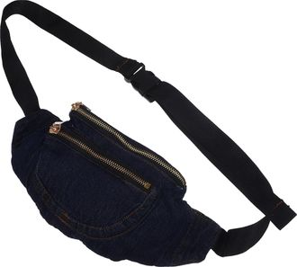 Milisten Retro G&uuml;rteltasche und Umh&auml;ngetasche aus Gewaschenem Denim Modische Jeans Brusttasche f&uuml;r Damen Vielseitige Tasche f&uuml;r Reisen und Alltag Weicher Denim