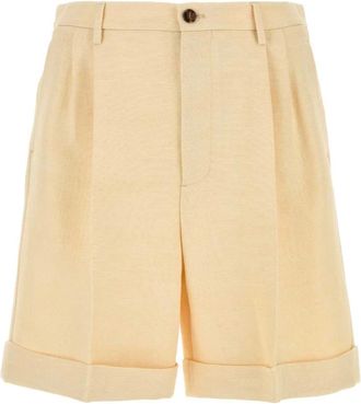 Valentino Garavani Homme, Shorts, Jaune, Taille: L Cream Jute Bermuda Shorts