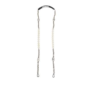 Dolce & Gabbana Femme, Sacs, Multicolore, Taille: ONE Size Bandouli&egrave;re Cha&icirc;ne en Cuir et Perles pour Sac - Accessoire