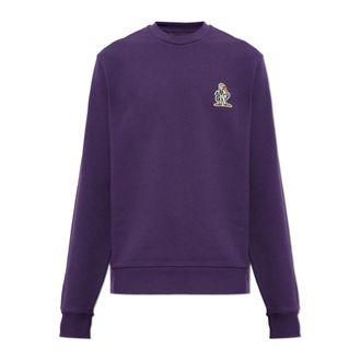 Moncler Sweatshirt mit Aufn&auml;her - - Sweatshirts & Hoodies - Herren - Lila - XL