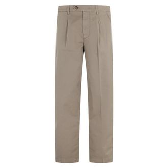Re-hash Gabardina Tinto Capo Stretch - - Trousers - Herren - Braun - W33