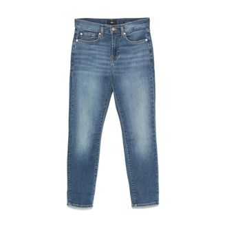 7 For All Mankind Relaxed Skinny Jeans - - Jeans - Damen - Blau - W24