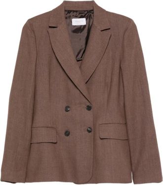 Via Masini 80 Femme, Vestes, Brun, Taille: 40 FR Blazer Crois&eacute;