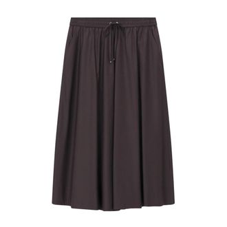 Raffaello Rossi Femme, Jupes, Brun, Taille: 46 FR Midi Skirt