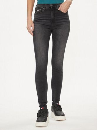 Tommy Jeans Jeans Sylvia DW0DW17593 Schwarz Skinny Fit