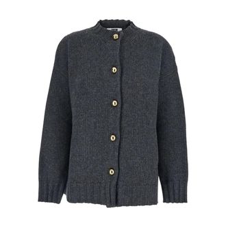 Mauro Grifoni Femme, Pulls, Gris, Taille: 36 FR Gv210033127009 Veste Avec Bords C&ocirc;tel&eacute;s Et &Eacute;paules Tombantes