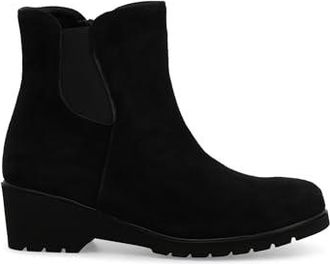 Melluso Bottines femme confortable en daim noir r35600z, Noir, 37.5 EU