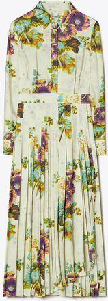 Tory Burch Damen Hemdkleid aus Viskose mit Falten in Lila