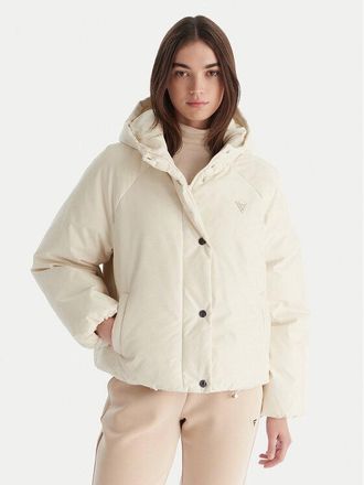 Guess Winterjacke V5BL07 WGLW2 &Eacute;cru Relaxed Fit