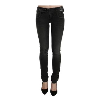 John Galliano Femme, Jeans, Noir, Taille: W26 Jeans Skinny Jambe Slim Taille Basse