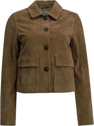 Semper Veste Coach en Daim - Femme - Vestes - Brun - Taille: 36 FR