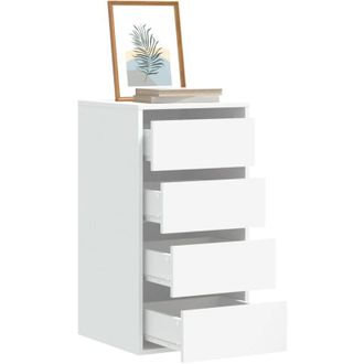 vidaXL Kommode Weiß 40x41x76 cm Holzwerkstoff - Vidaxl