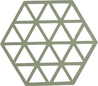Zone Denmark Triangles Topfuntersetzer, Hitzebeständig bis 250 °C, Silikon Untersetzer, Dekorative Untersetzer für Töpfe und Pfannen, Spülmaschinenfest, 16 x 14 cm