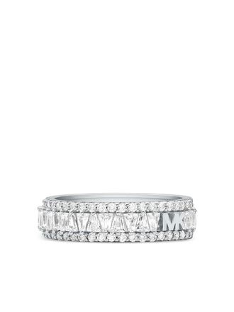 Michael Kors Ring mit Logo-Schild - Silber