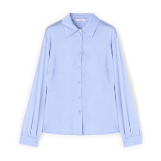 Motivi Satinhemd - - Blouses & Shirts - Damen - Blau - L