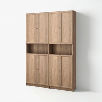 IKEA BILLY / OXBERG B&uuml;cherregal mit Aufsatz/T&uuml;ren
