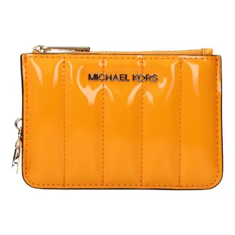 Michael Kors Jet Set Small Patent Coin Purse - - Accessories - Damen - Orange - ONE SIZE