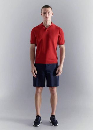 Mango Kombiniertes Strick-Polo-T-Shirt rot - Herren - XXL - MANGO MAN