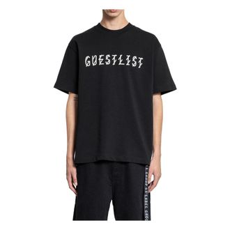 44 Label Group Schwarzes Baumwolltrikot Rundhalsausschnitt T-Shirt - - Tops - Herren - Schwarzk - M