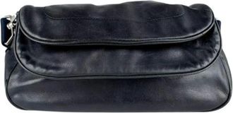 Bottega Veneta unisex, Pre-owned, Noir, Taille: ONE Size Sac bandouli&egrave;re en cuir Pre-owned