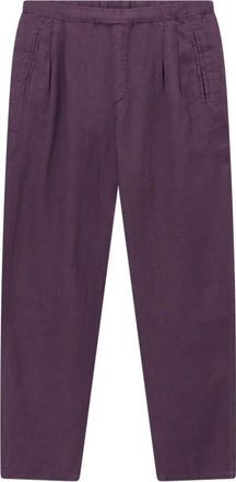 Massimo Alba Homme, Pantalons, Violet, Taille: XL Pantalon en lin