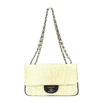 Chanel Pre-owned Cuir sacs-chanel - Femme - Pre-owned - Blanc - Taille: ONE Size